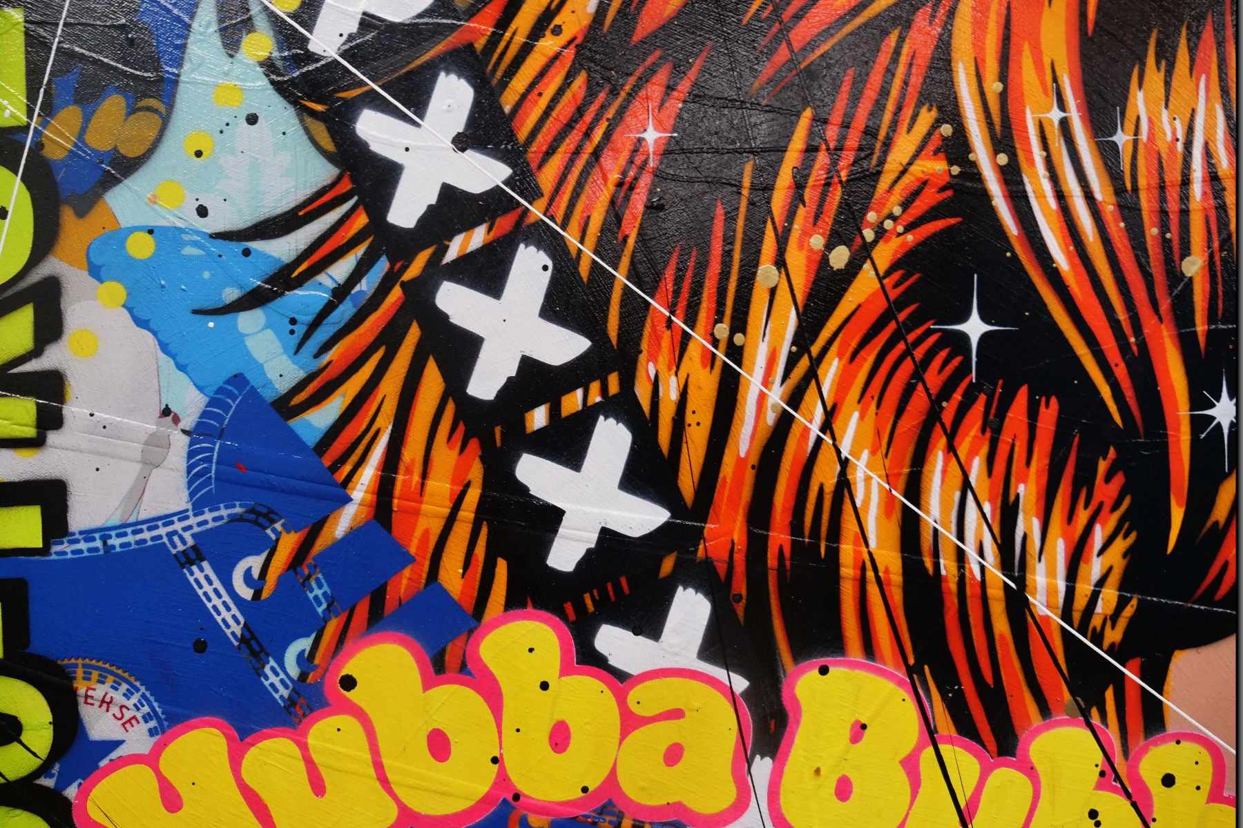 Hubba Bubba Hat Girl 140cm x 100cm Sexy Hat Woman Textured Urban Pop A