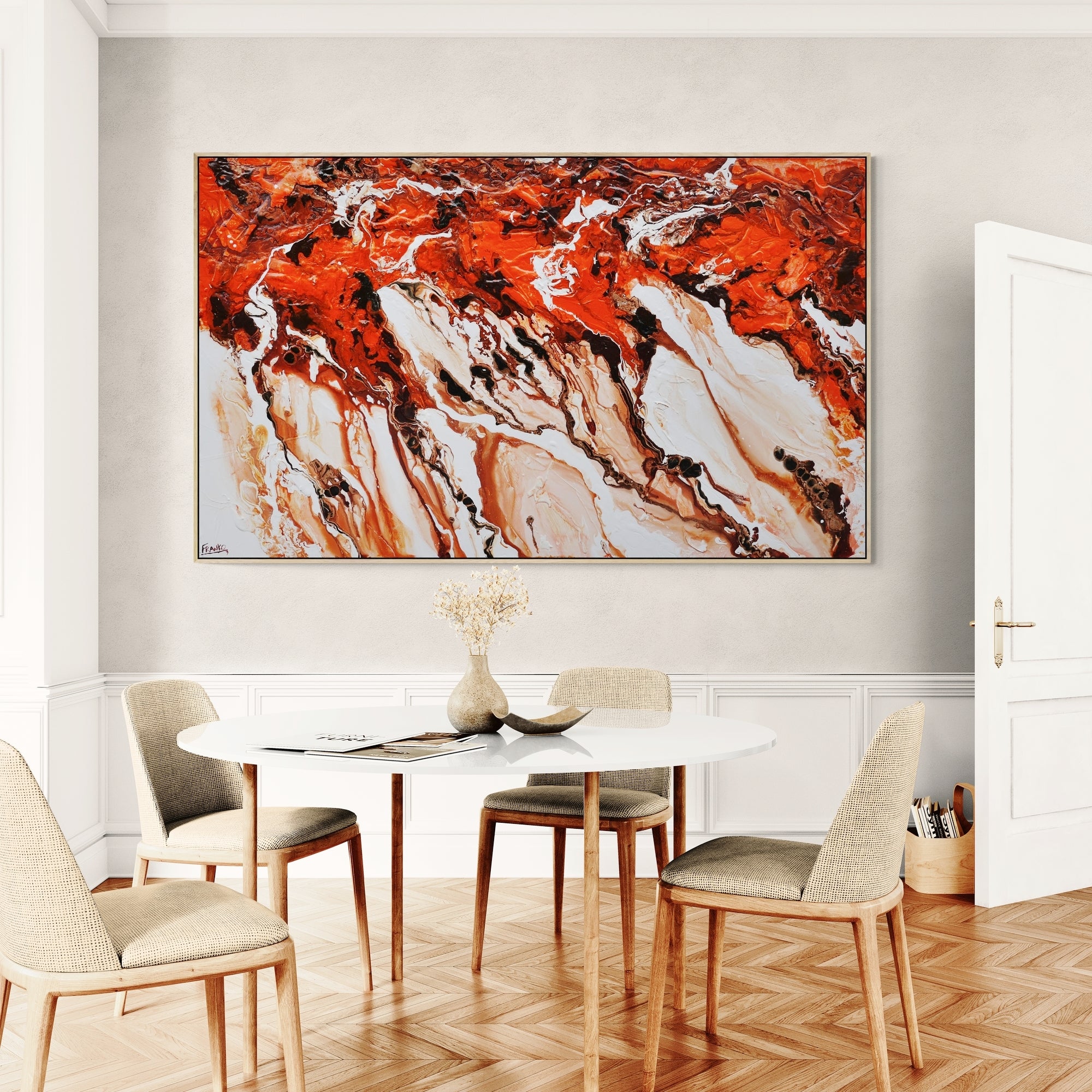 Jupiter Rising 200cm x 120cm Textured Abstract Painting – Franklin Art ...
